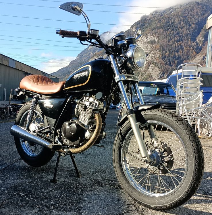 Suzuki GN125 Chopper, Cafe Racer Umbau, Top. ab 16 fahrbar. (Gebraucht ...