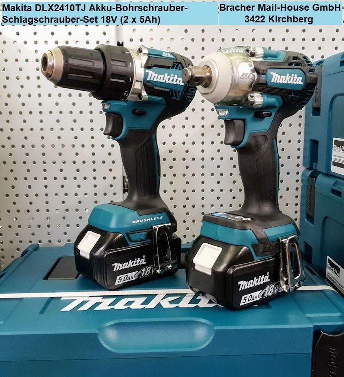 Makita 18V Akkuschrauber Set DLX2410TJ = DDF484 + DTW300 (Neu und originalverpackt) in Koppigen ...