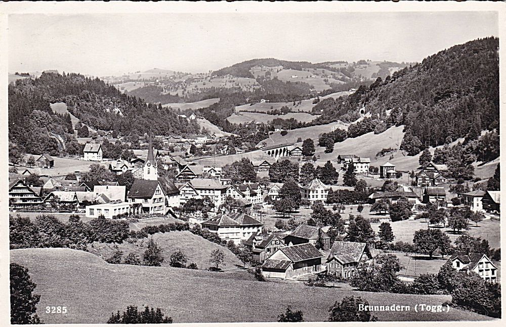 Brunnadern (Toggenburg) Ortsansicht. 1950 | Kaufen auf Ricardo