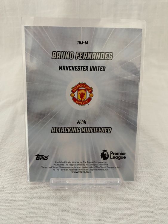 2025-26 Topps Chrome EPL Bruno Fernandes / Manchester United (Neu ...