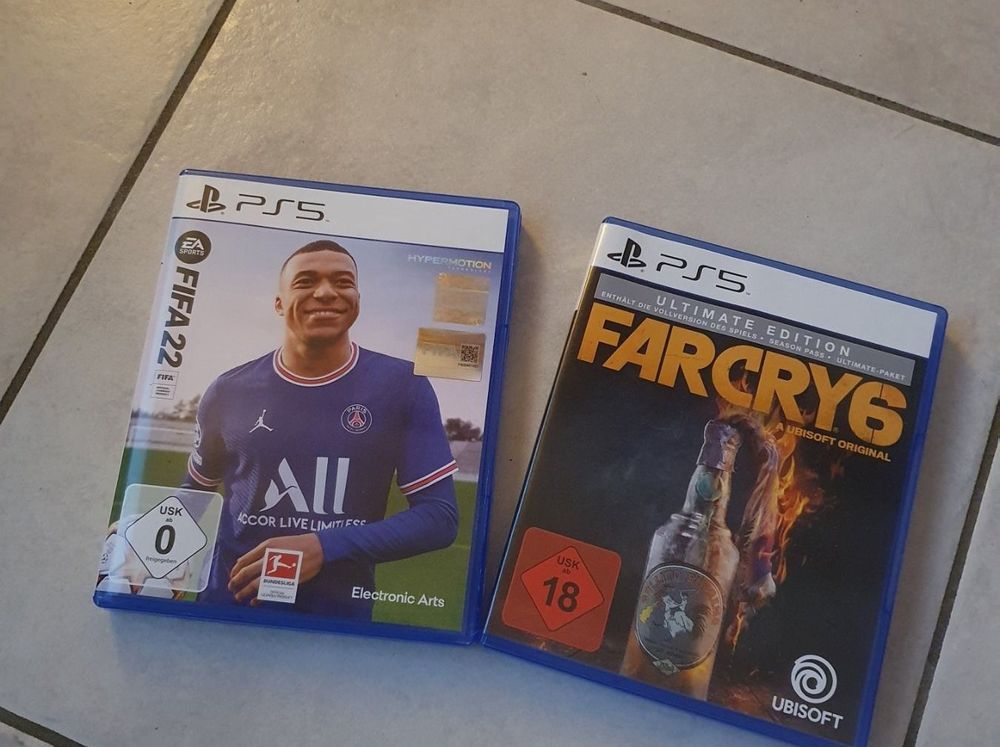 Fifa 22 + Farcry 6 für PS5 Disc | Kaufen auf Ricardo