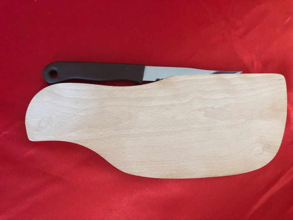 Schneidebrett mit Messer, Holzbrett Küchenbrett | Kaufen auf Ricardo