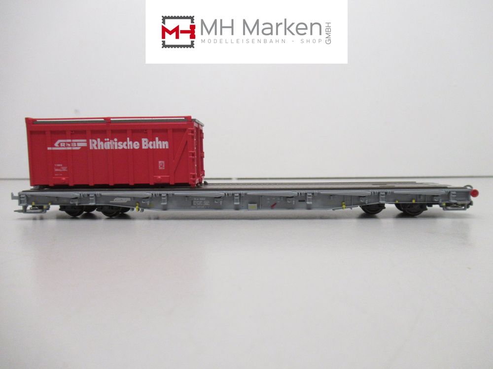 Bemo 2291 123 ACTS-Tragwagen mit Container der RhB DC GS H0m (Gebraucht ...