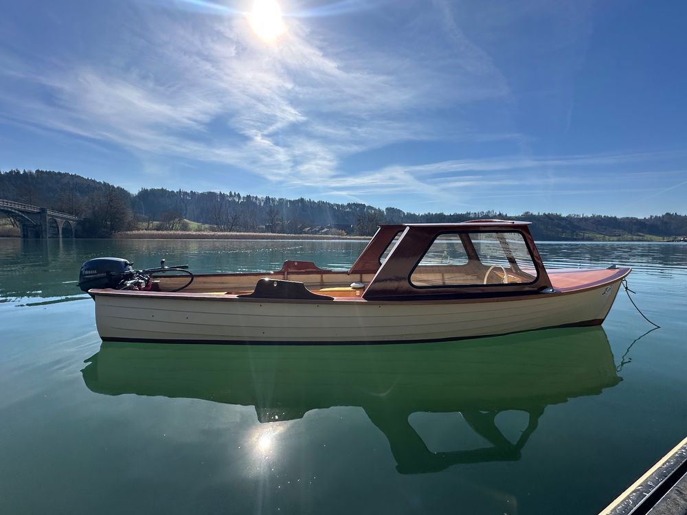 Motorboot Hensa Combi Bootsplatz Aare Mahagoni (Gebraucht) in Uettligen ...