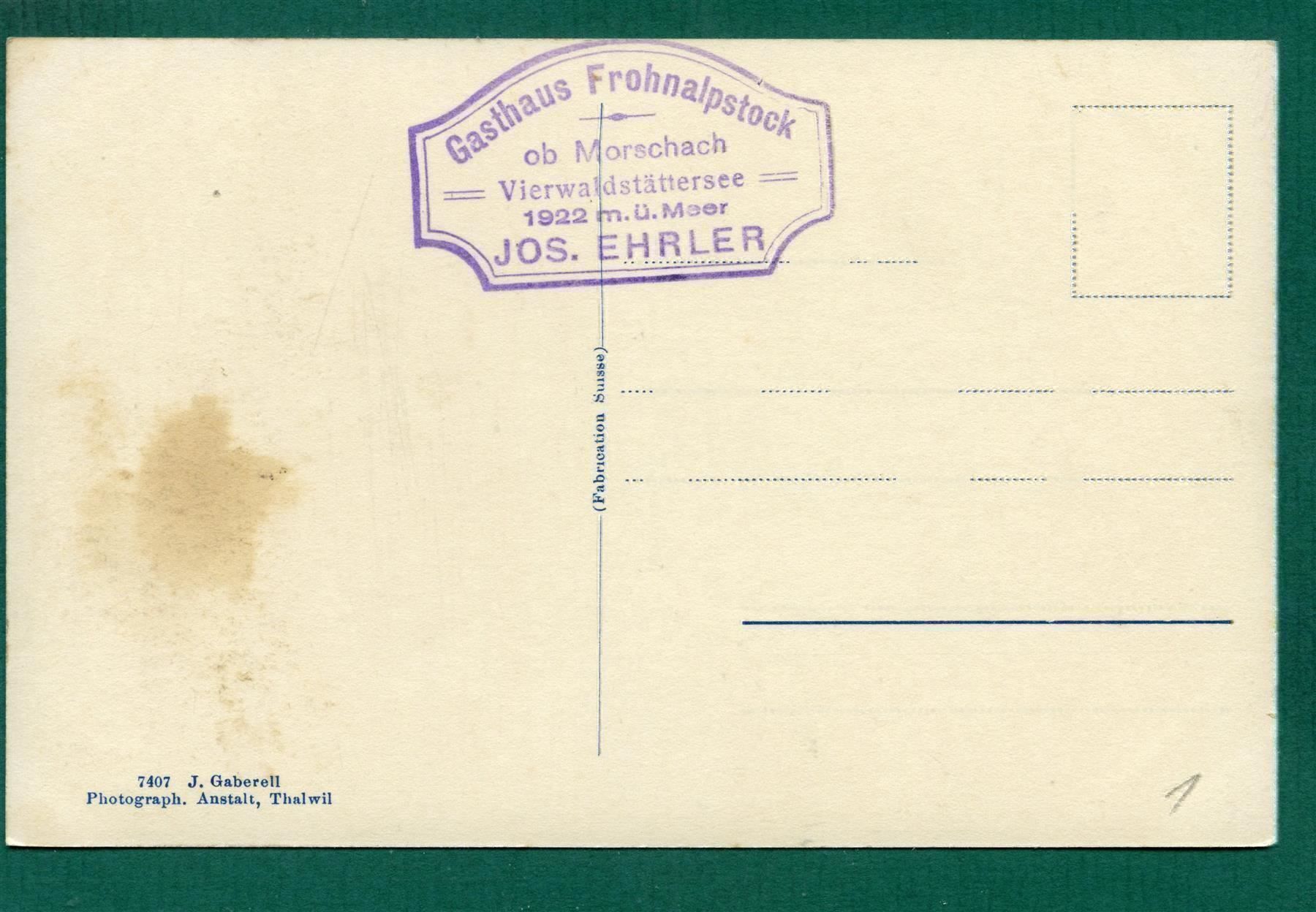 Blick vom Fronalpstock gegen Urnersee (Gebraucht) in Sargans für CHF 1 – mit Lieferung auf ...