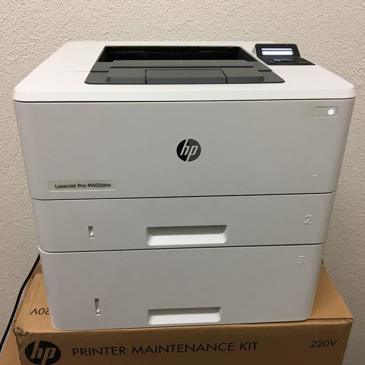 HP LaserJet Pro M402dne, neue HP Toner, Zusatzfach, wie neu (Gebraucht ...