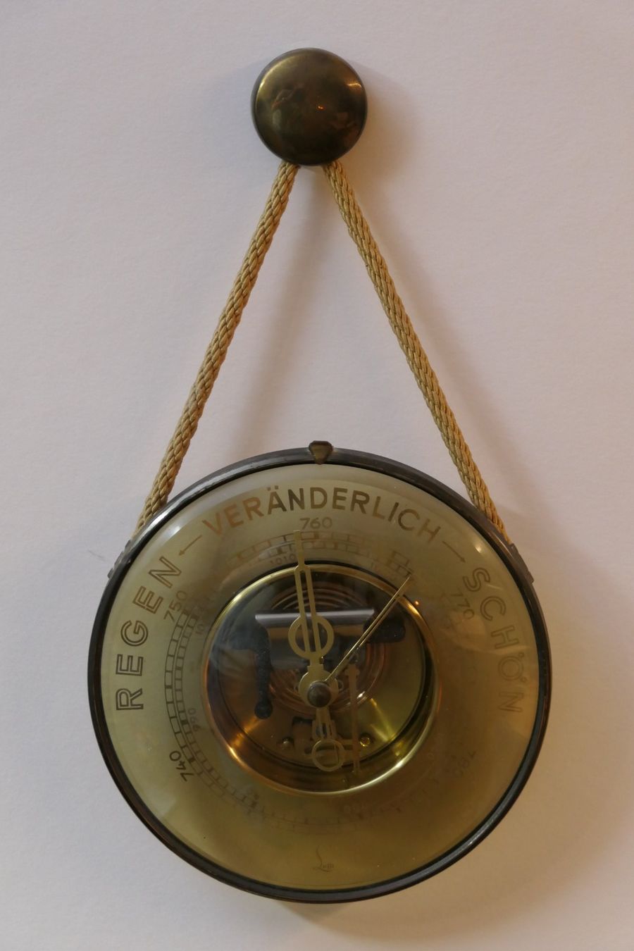 Barometer, transparent, mit 2 Gläser, Schrift auf 2. Glas (Gebraucht ...