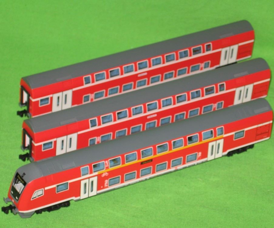 DB Doppelstock BELEUCHTET m. Steuerwagen (Neu und originalverpackt) in ...