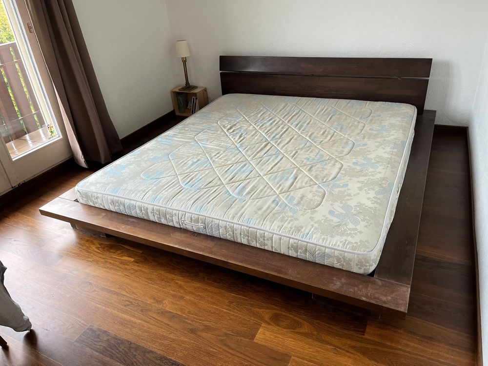 Doppelbett 200 x 180 / Komplett mit Rost und Matratze (Gebraucht) in ...