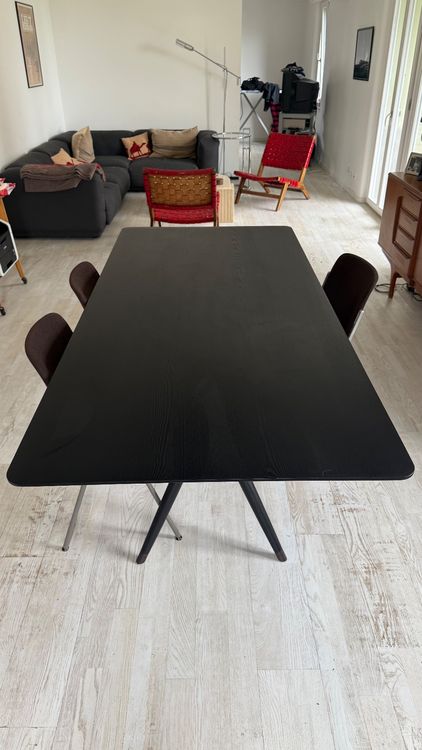 Table à manger Mobimex Zoom en bois noir, superbe affaire! (D'occasion ...