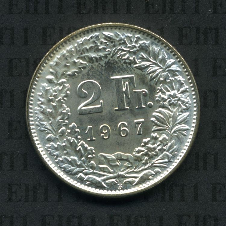 CHF___2.00 1967 stgl * nigelnagelneu! 2 Franken (Neu (gemäss Beschreibung)) in Widnau für CHF 20 ...