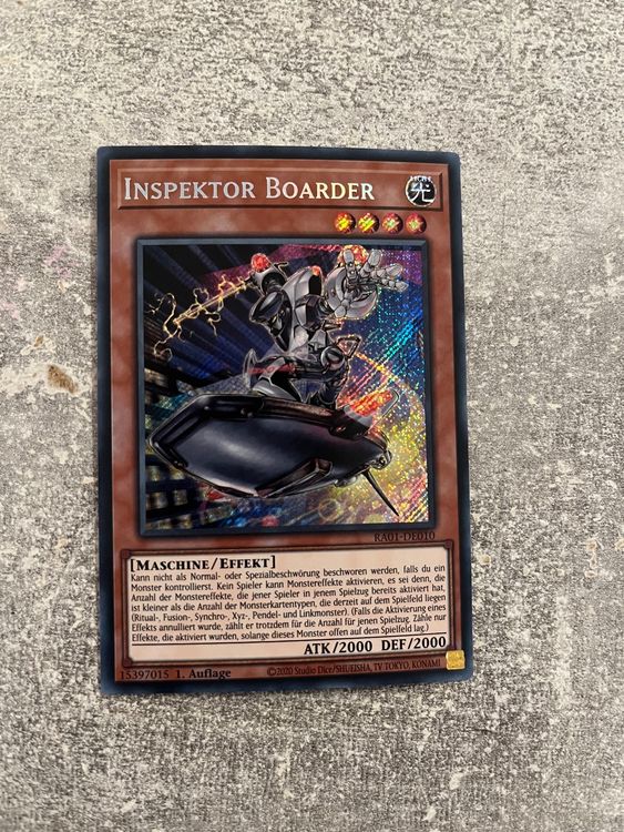 Inspektor Boarder (RA01-DE010), Secret Rare (Neu (gemäss Beschreibung ...