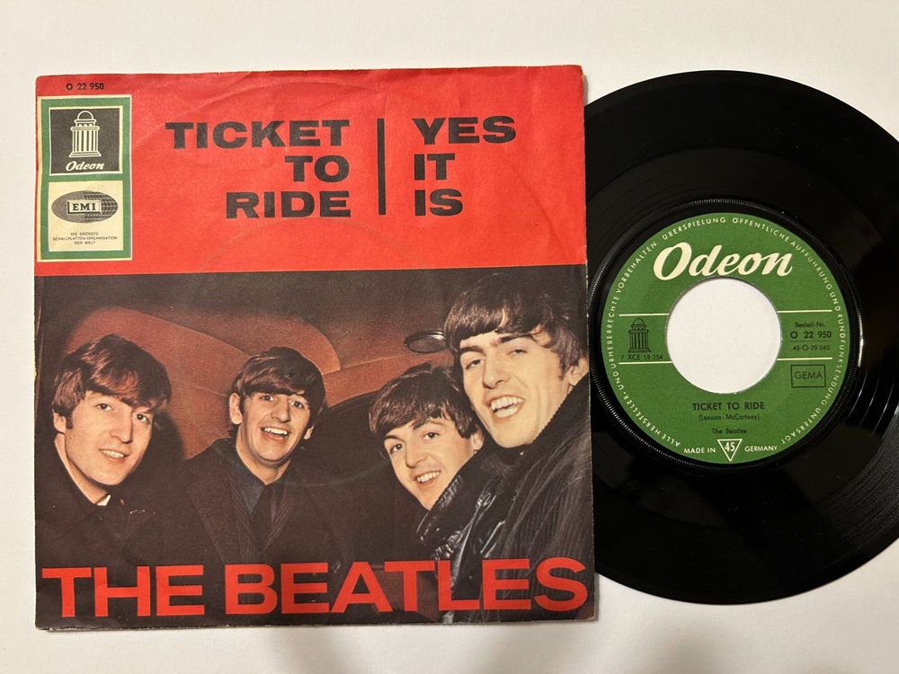 Beatles-Single TICKET TO RIDE, 1965 | Kaufen auf Ricardo