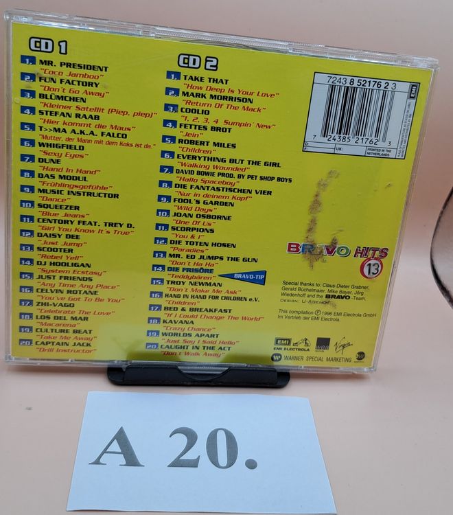A 20 - Doppel CD Bravo Hits 13 (1996) (Neu (gemäss Beschreibung)) in ...