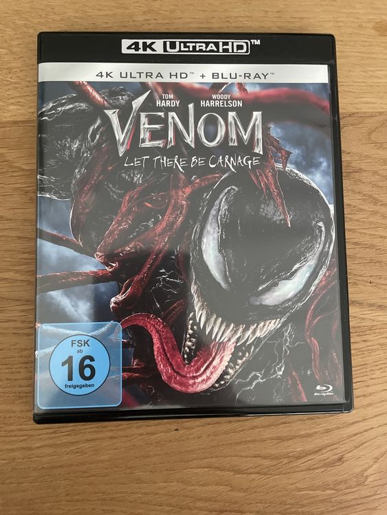 Venom Let there be Carnage 4K BluRay (Gebraucht) in Hagendorn für CHF 10 – mit Lieferung auf ...