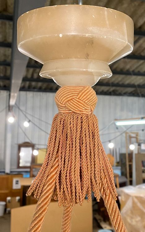 Art-Déco Deckenlampe, Alabaster, sehr warmes Licht, ~1930 | Kaufen auf Ricardo