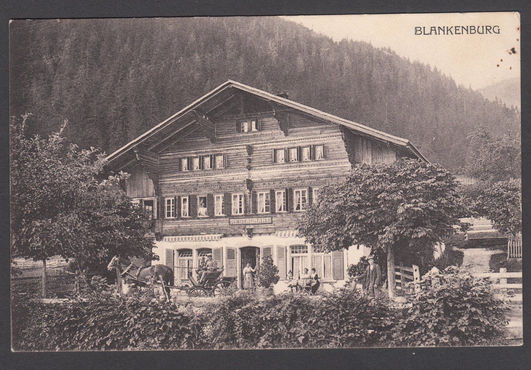 Blankenburg, Kutsche vor dem Haus , Top Zustand, Rarität! (Neu (gemäss ...