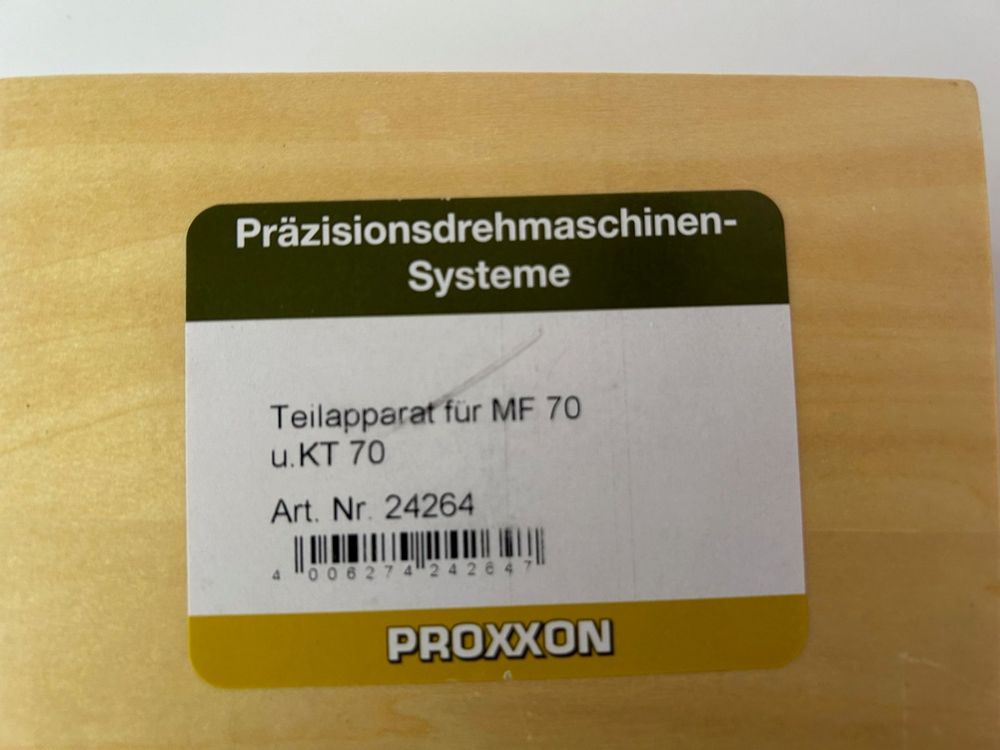 1 x Proxxon Teilapparat für MF 70 und KT 70 Art. 24264 (Neu (gemäss Beschreibung)) in Neerach ...