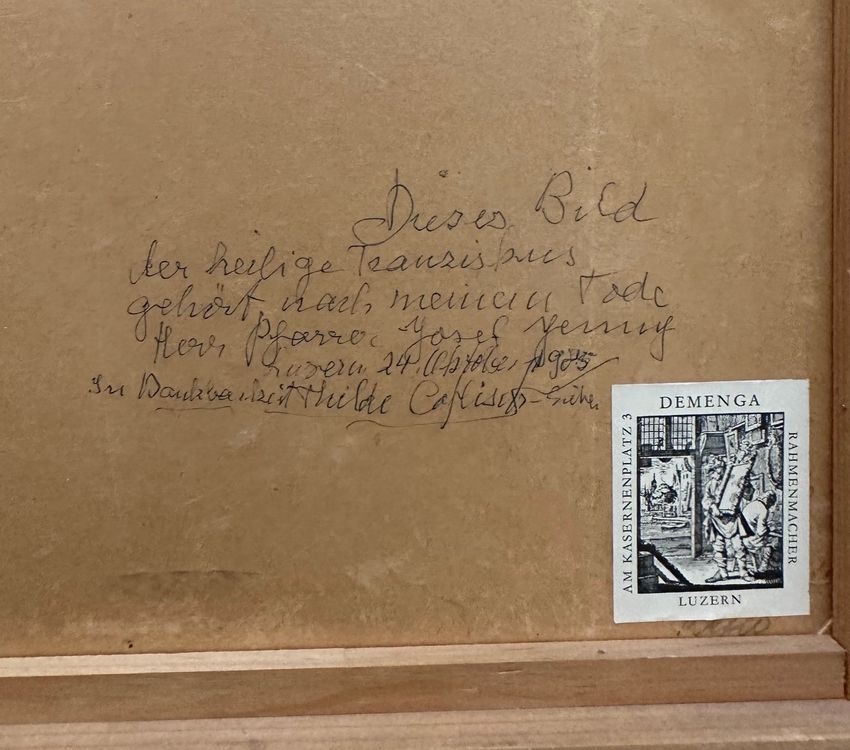 Max VON MOOS (1903-1979) - Originalgemälde - Franziskus (Gebraucht) in ...