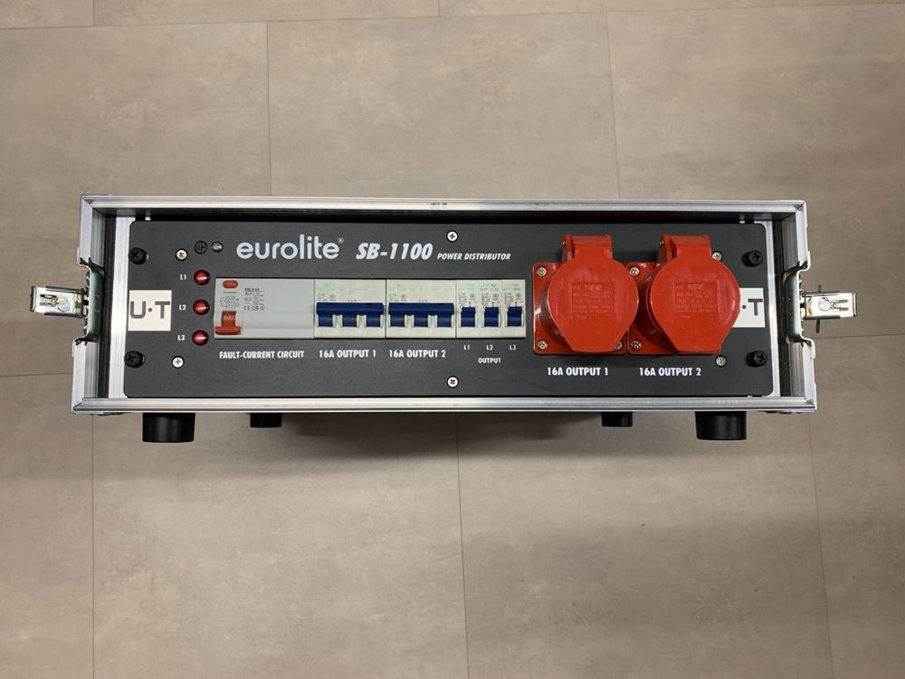 Stromverteiler Eurolite SB-1100 32A + Case Thon Rack 3U Liv | Kaufen ...