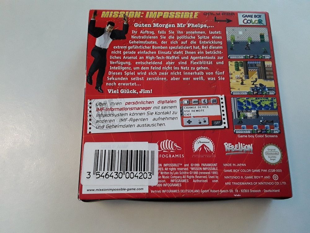 Mission Impossible Game Boy Color (Gebraucht) in Gasel für CHF 18 – mit ...