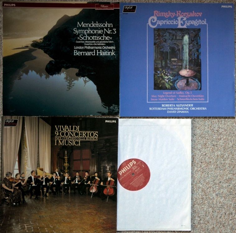 3 Philips Dig LPs: Vivaldi - Rimsky-Korsakov - Mendelssohn (Gebraucht ...