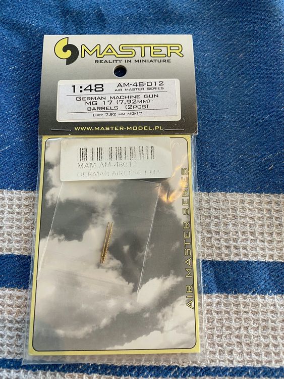1/48 GERMAN MACHINE GUN BARRELS MG17 7,92MM 2 BARRELS (Neu und ...