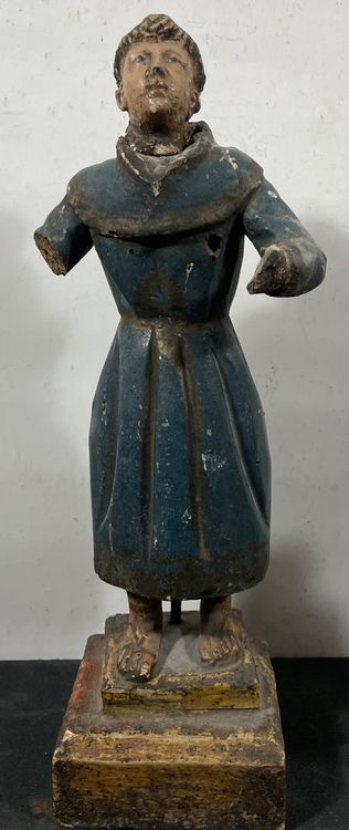 Antike Heilige Barock geschnitzte Holz Skulptur | Kaufen auf Ricardo