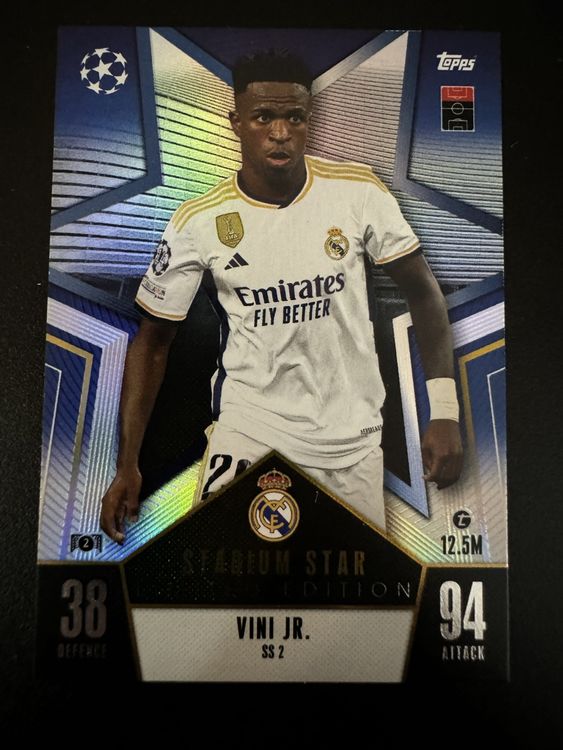 Vini Jr. Stadium Star Fussball Karte Topps UCL (Neu (gemäss ...