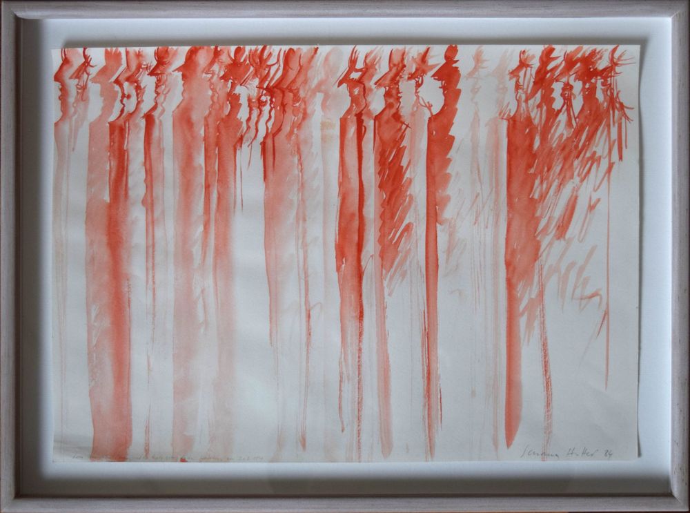 Schang Hutter original Aquarell Figuren signiert gerahmt (Gebraucht) in Stans für CHF 205 – mit ...