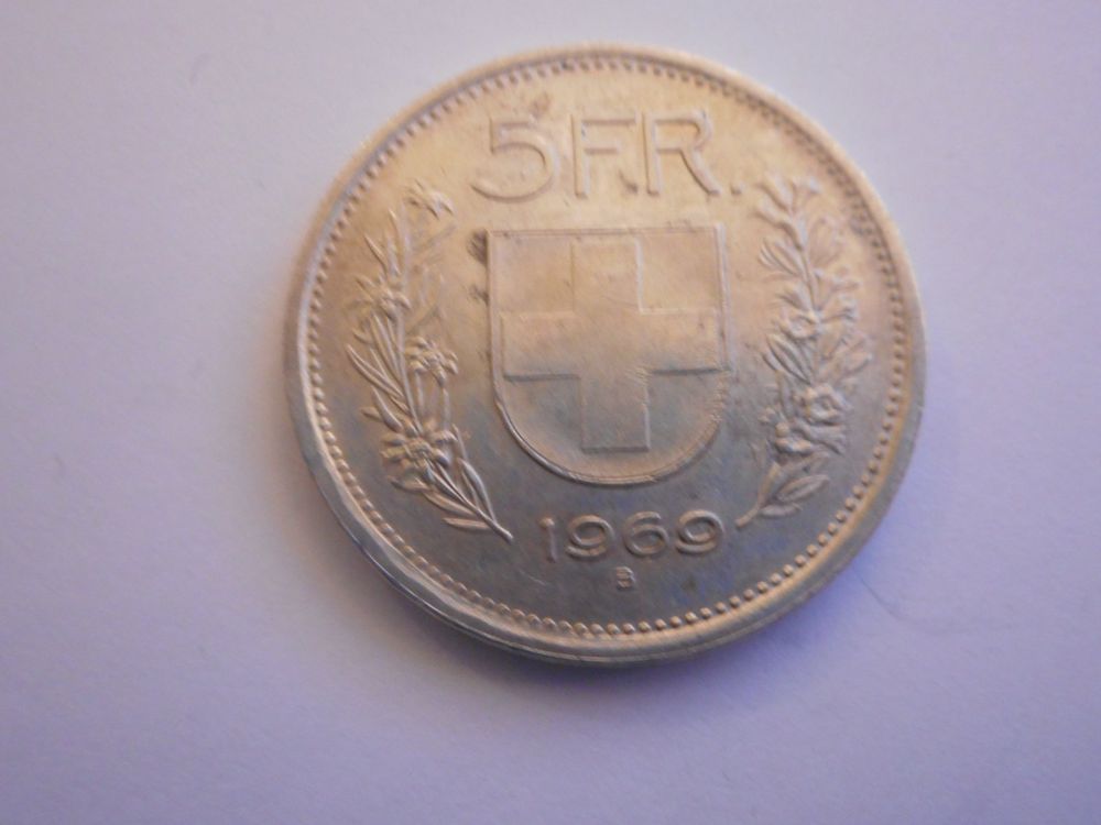 5 Fr. 1969 silber (Gebraucht) in Kriegstetten für CHF 10.3 – mit Lieferung auf Ricardo kaufen