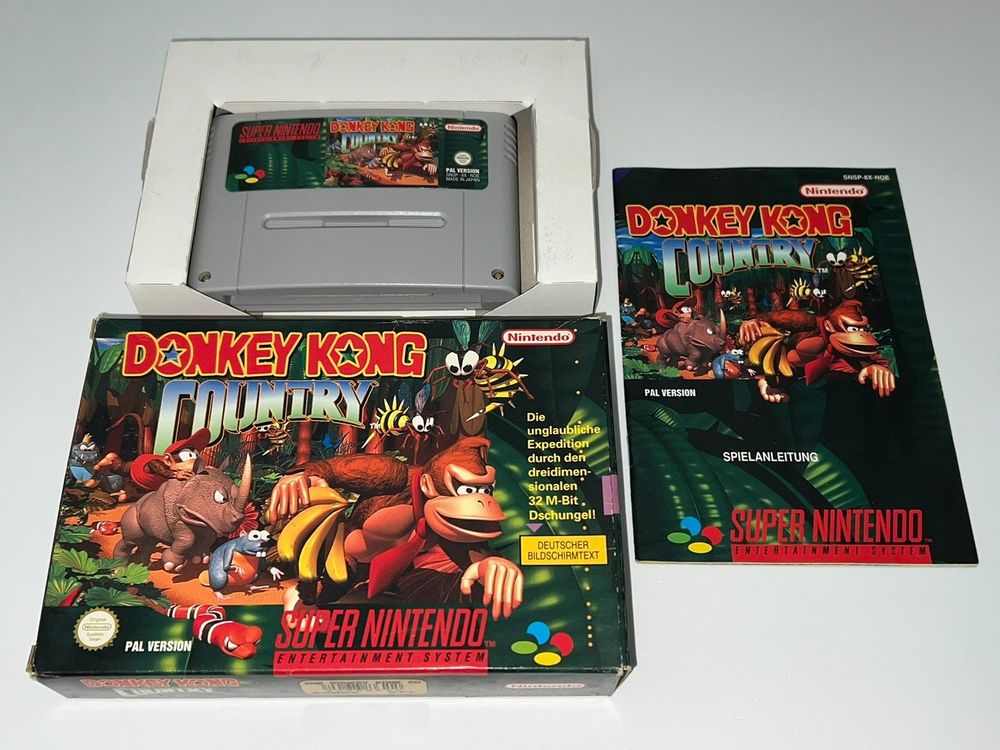 Super Nintendo (SNES) Spiel - Donkey Kong Country (OVP) (D'occasion) à ...