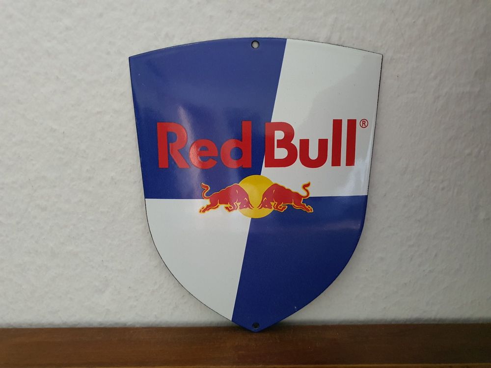 Emailschild Red Bull Logo Drink Emaille Schild Reklame Retro (Neu ...