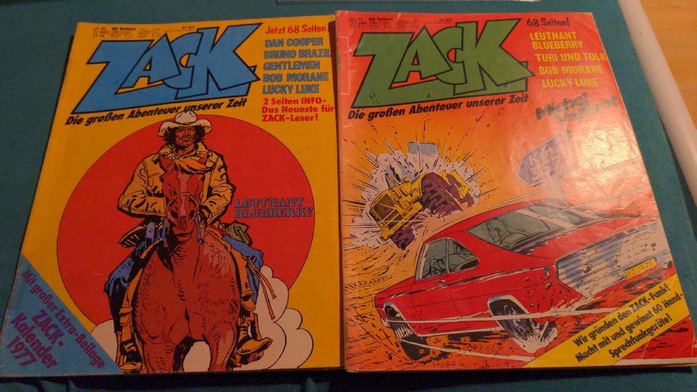 ZACK Comic, die 1. und 2. Nr., Jahrgang 1977 (Gebraucht) in ...