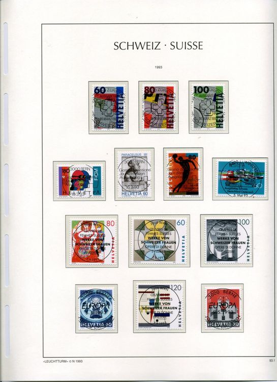 4 AUSGABEN ERSTTAG VOLLSTEMPEL LUXUS 1993 | Kaufen auf Ricardo