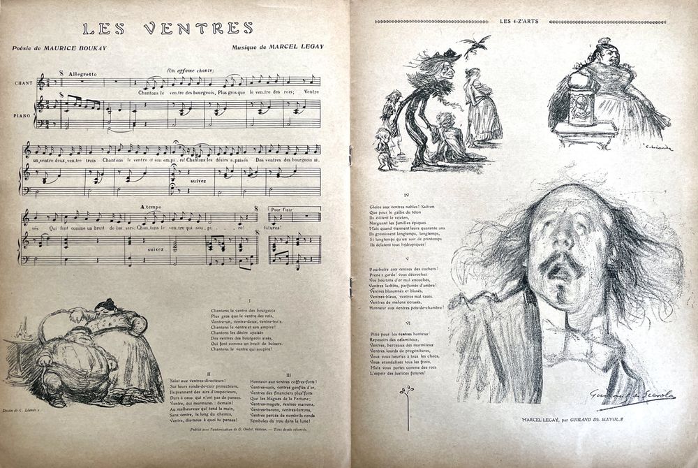 Les chansonniers de Montmartre / Partition de musique 1906 (Gebraucht ...