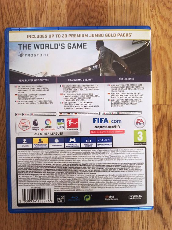 📀🎮📀Fifa 18 / Ronaldo Edition PS4 / PS5 📀🎮📀 (Gebraucht) in Oberweningen für CHF 3.95 – mit ...