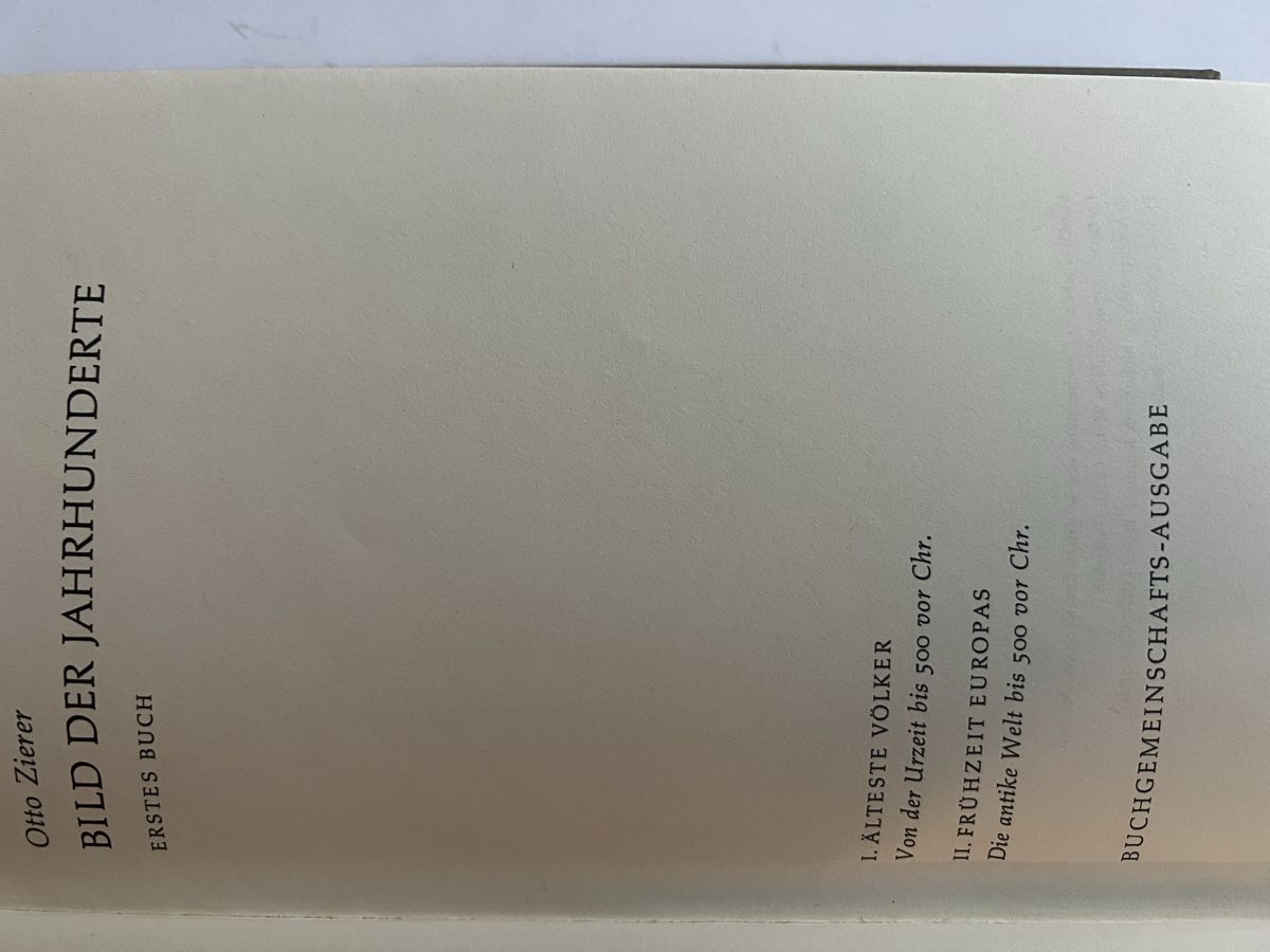 Otto Zierer Bild der Jahrhunderte, Erstausgabe Top! (Neu (gemäss ...