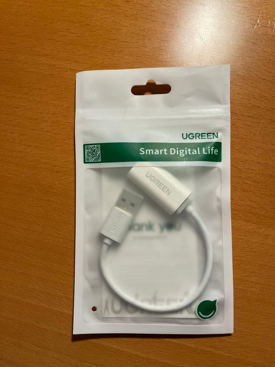 UGREEN External USB Audio Sound Card Mic Adapter Speaker 3.5 (Gebraucht ...