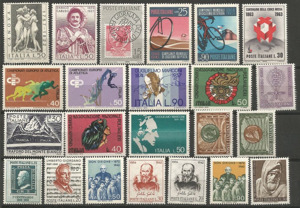 23 Timbres ( Italie / Neufs**) (Neuf (Voir description)) à La Russille ...
