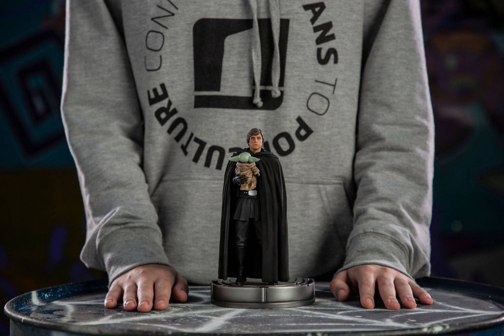 The Mandalorian 1/10 Art Scale Luke Skywalker et Grogu 21 cm (Neu und ...