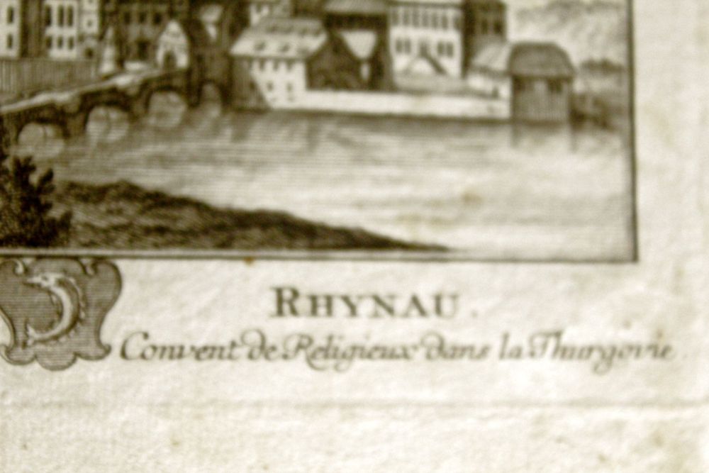 DAVID HERRLIBERGER (Swiss, 1697-1777) Rheinau, Kupferstich (Gebraucht ...