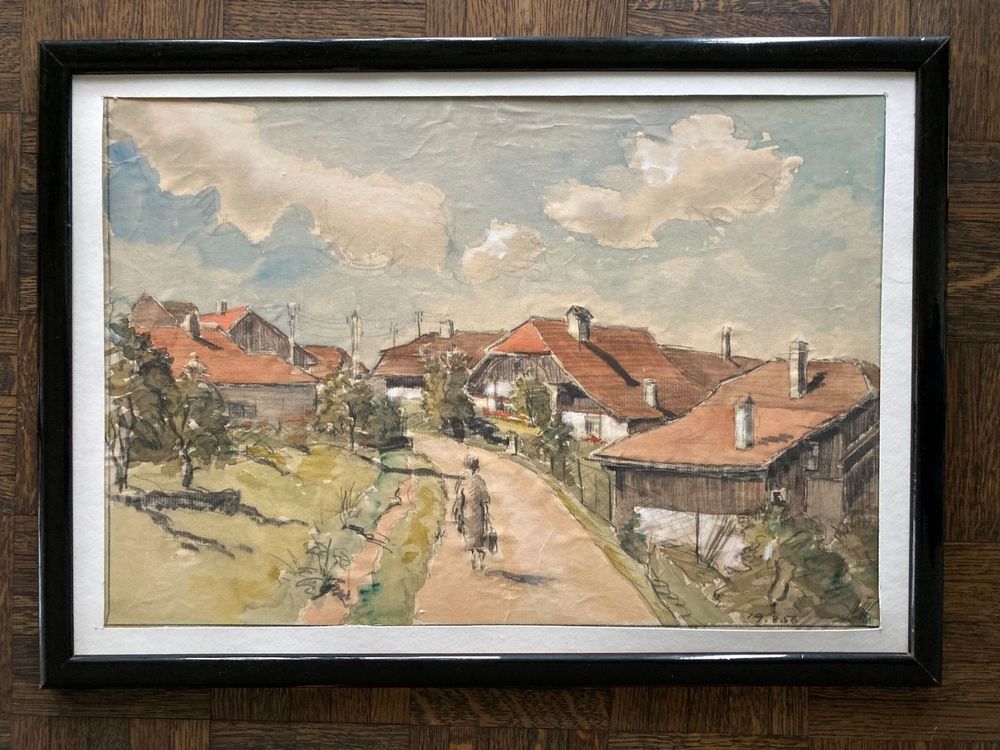 Landschaftsbild Kanton Bern sign. 19.08.1956 (Gebraucht) in Subingen für CHF 49 – mit Lieferung ...