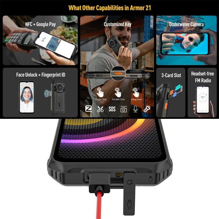 Ulefone Armor 21 Smartphone, Nachtsicht Funktion, 8 GB + 256 (Neu und ...