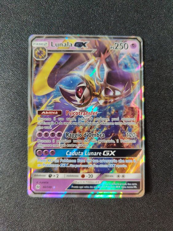 Lunala GX 66/149 Holo RARE Pokémon SM Base Set 2017 IT ab 1. (Gebraucht ...
