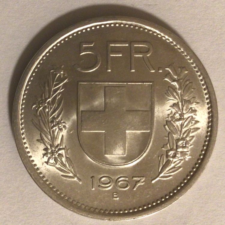 5 franchi 1967 (Gebraucht) in Cugnasco für CHF 11 – mit Lieferung auf Ricardo kaufen