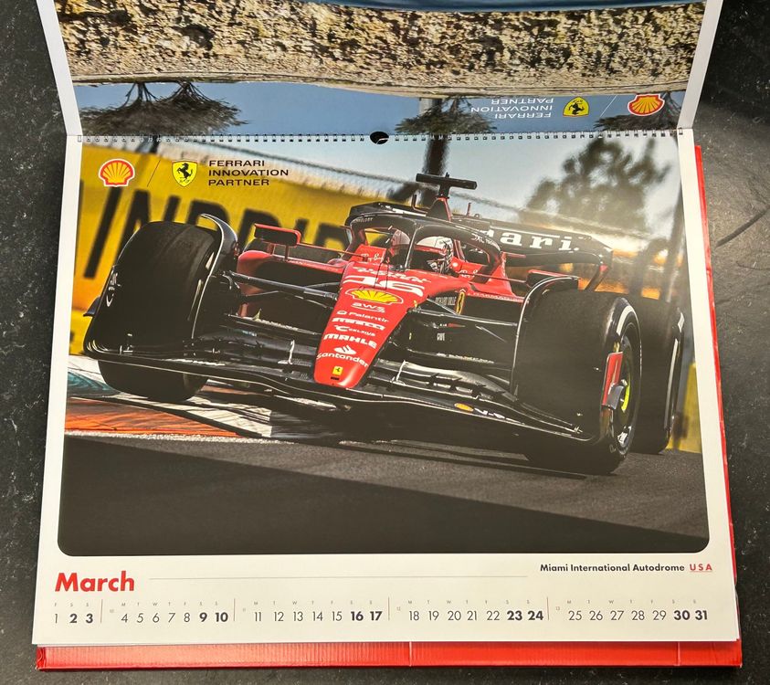 Shell Calendar 2024 - Scuderia Ferrari / Shell Kalender 2024 | Kaufen ...