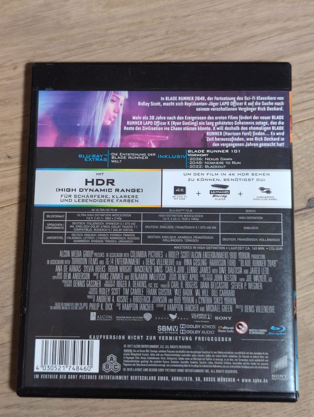 Blade Runner 2049 - 4K Ultra HD + Blu-ray (Gebraucht) in Bellmund für ...