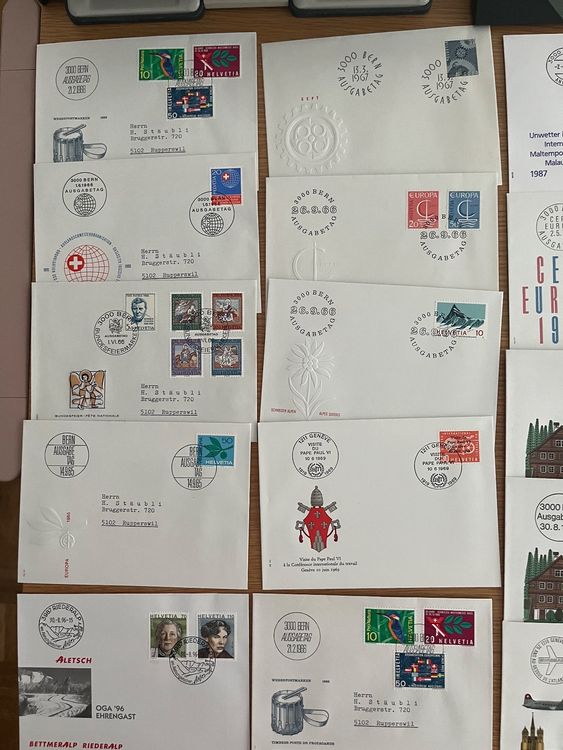 100 FDC/ Sonderbriefe Schweiz ab 60er Jahre bis 90er Jahre (Gebraucht) in Murgenthal für CHF 29 ...