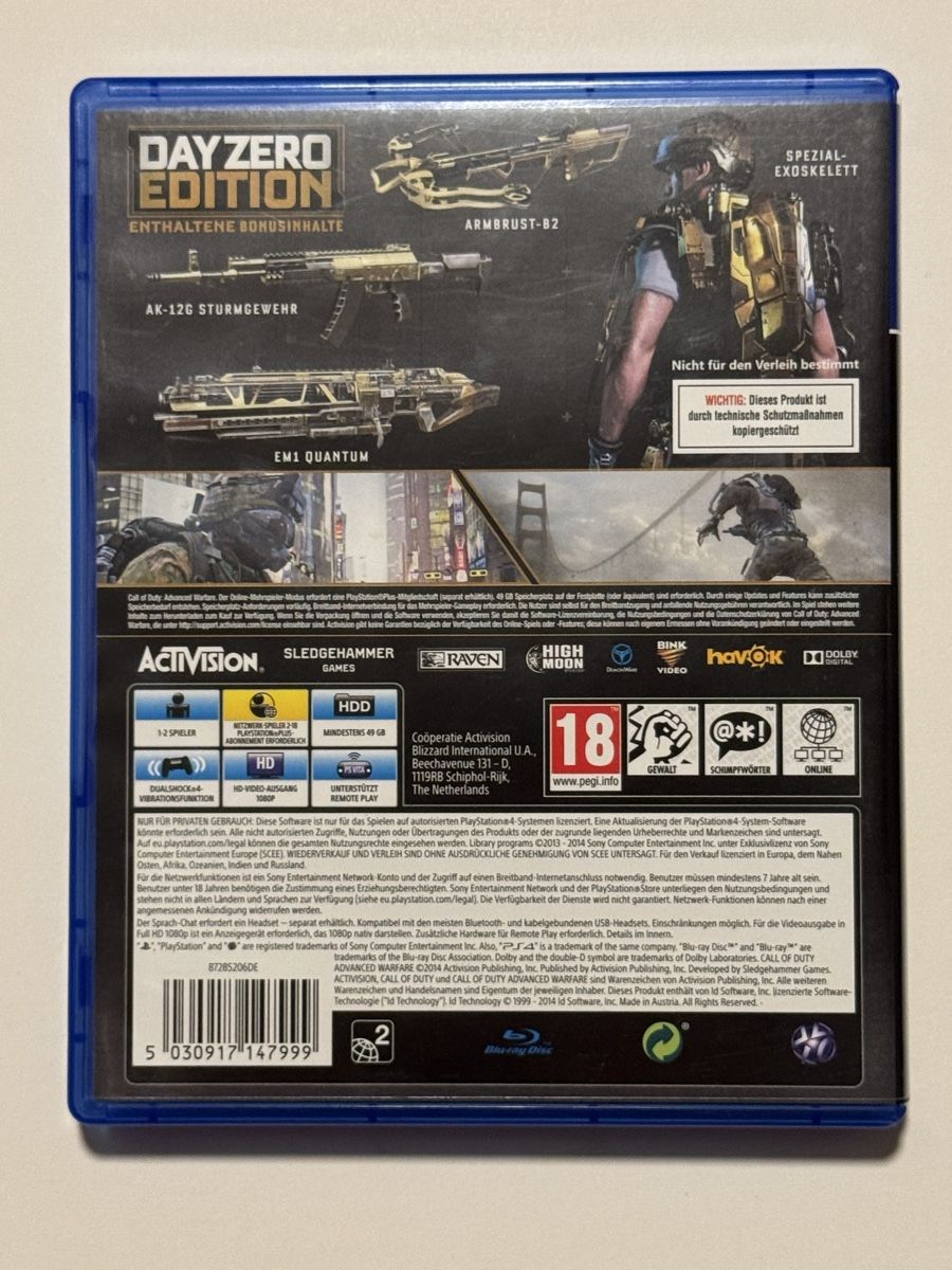 Call of Duty: Advanced Warfare (PS4) (Gebraucht) in Winterthur für CHF ...